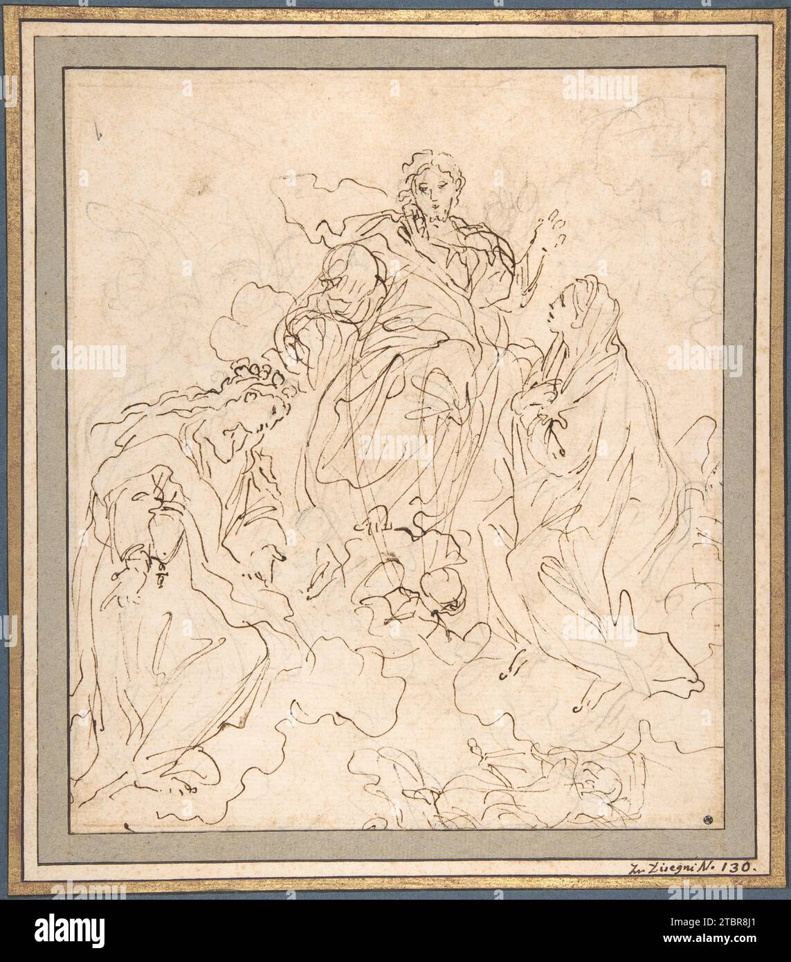 The virgin and saint rosalia interceding hi-res stock photography and ...