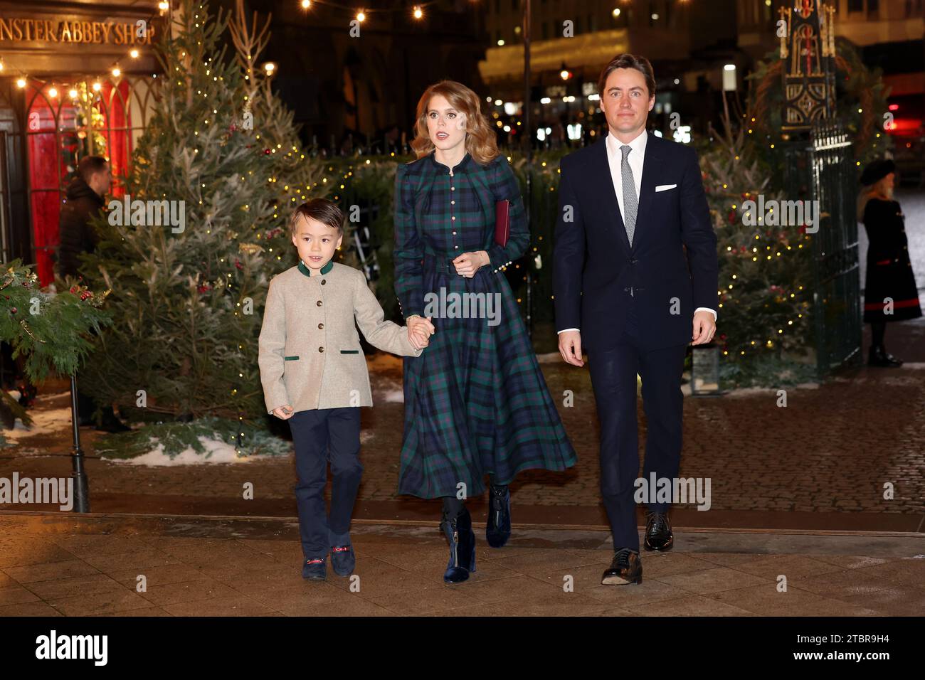 Christopher Woolf, Princess Beatrice and Edoardo Mapelli Mozzi arriving ...