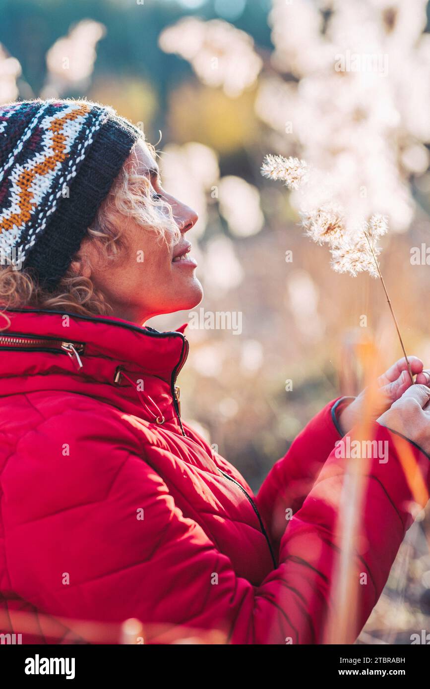 Love nature and environment happy natural healthy lifestyle concept ...