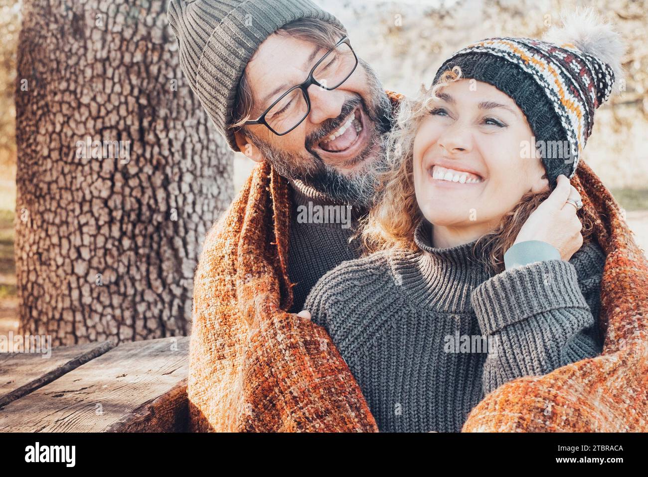 Close up portrait of young adult people laughing and having fun ...