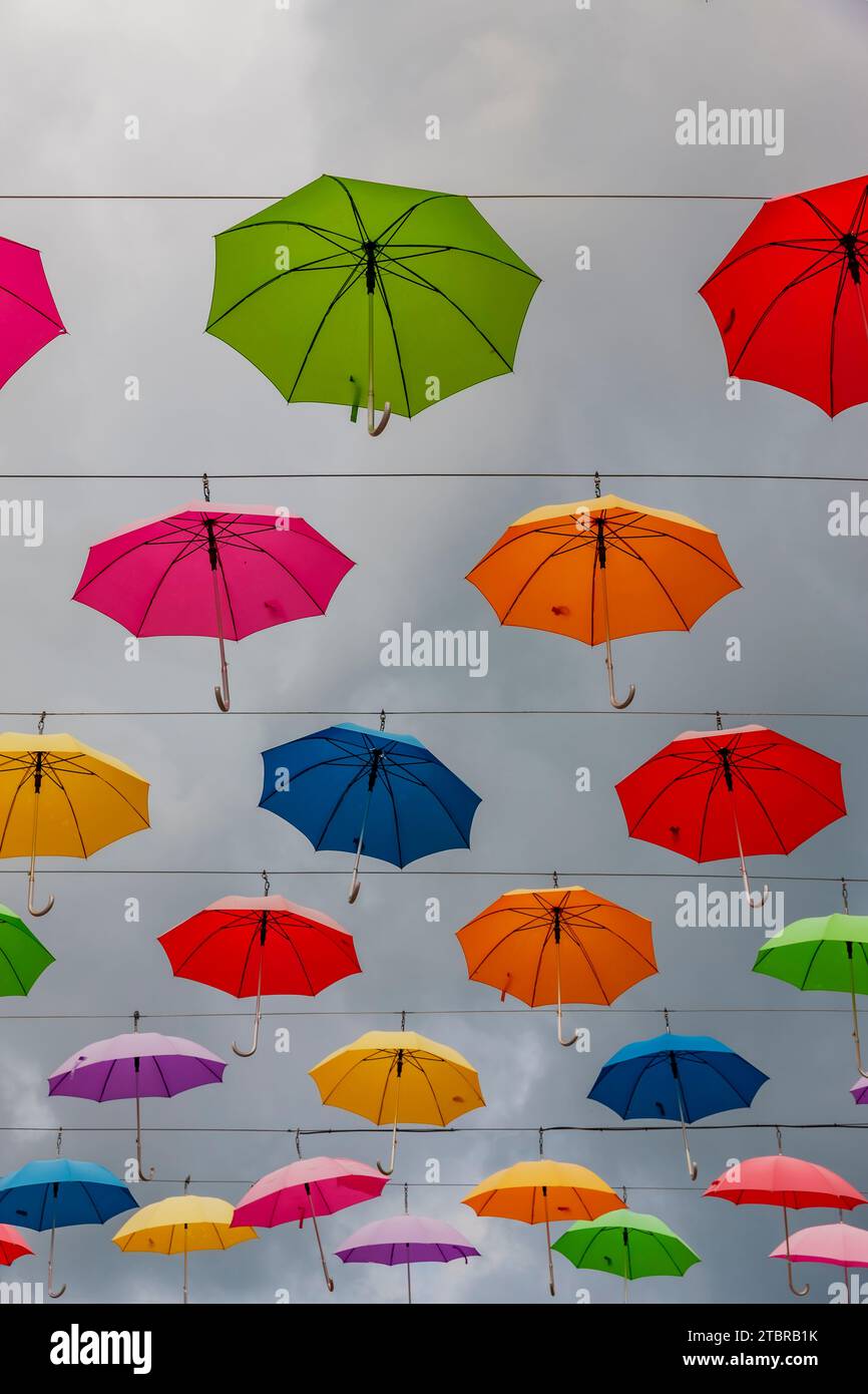Umbrellas on the sky hi-res stock photography and images - Alamy
