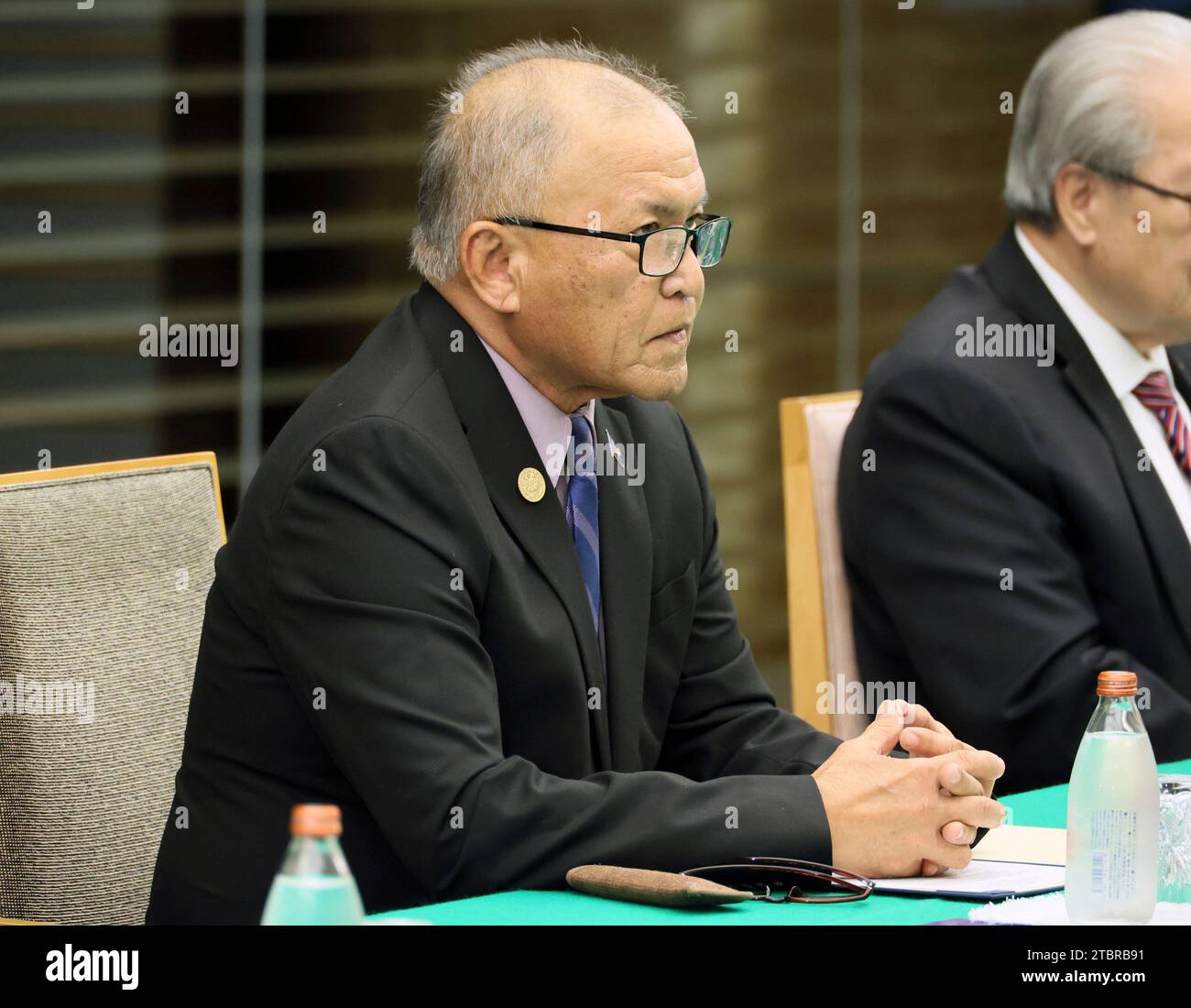 David Kabua, President of the Marshall Islands holds a meeting with ...