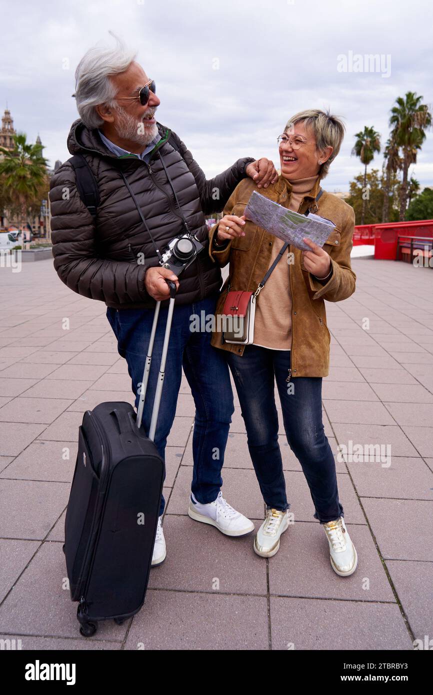 Senior caucasian man guiding hi-res stock photography and images - Alamy