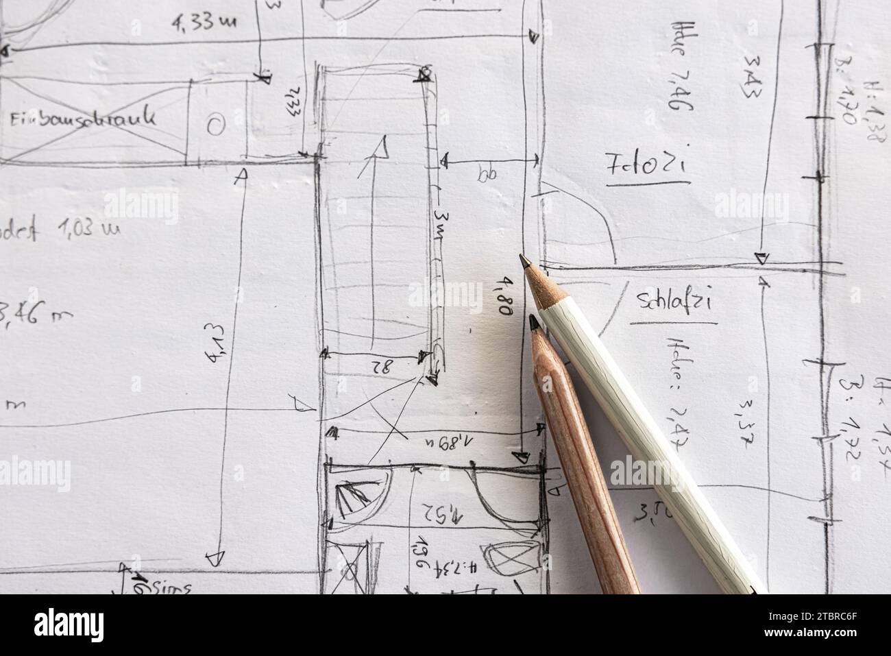 Pencil sketch building hi-res stock photography and images - Alamy