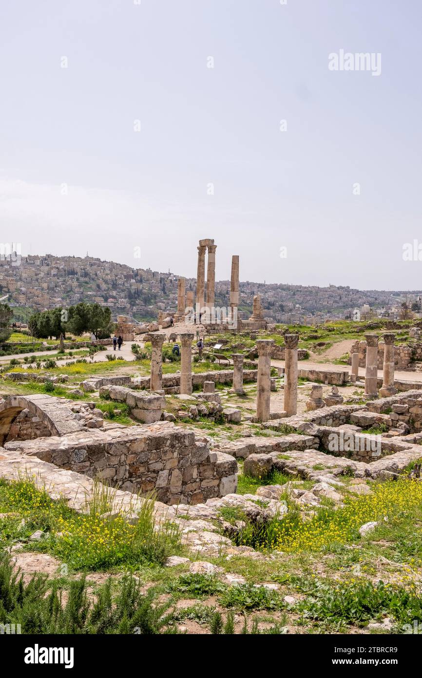 Citadel Hill, Amman, Jordan, Asia Stock Photo - Alamy