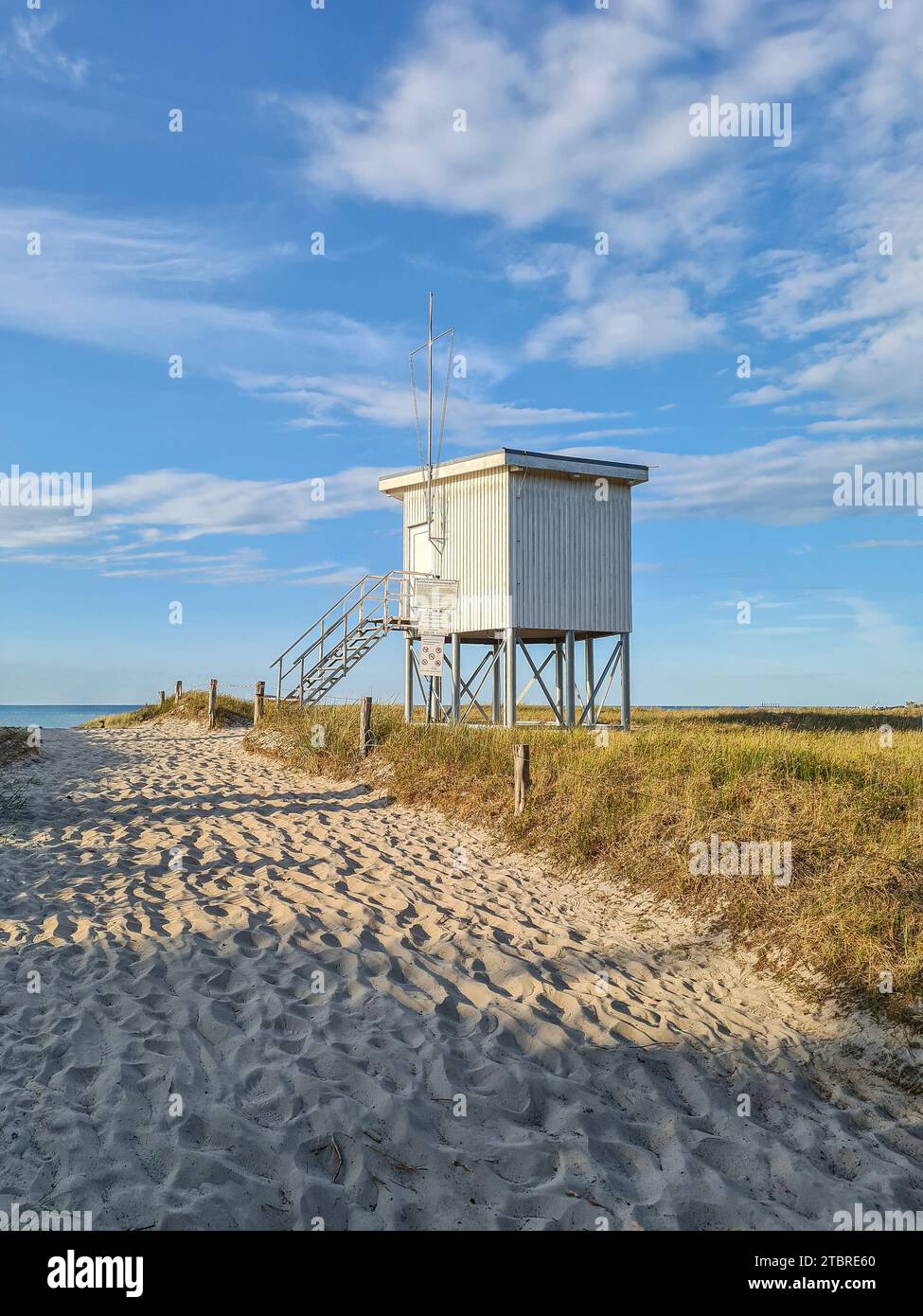 Wooden beach watch at the beach crossing hi-res stock photography and ...