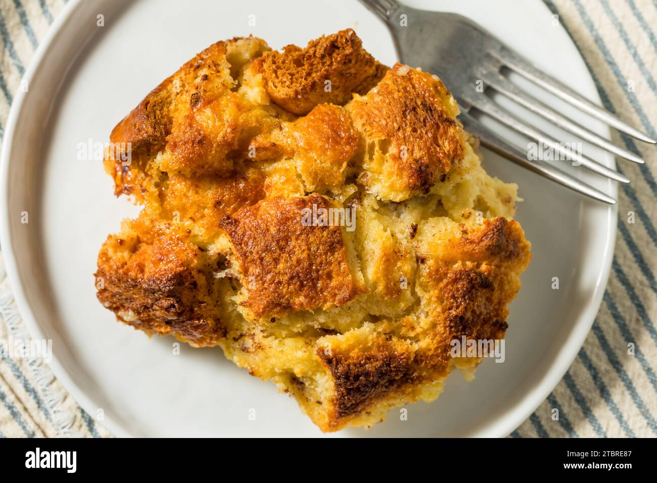 Homemade Sweet Bread Pudding Ready for Breakfast Stock Photo - Alamy