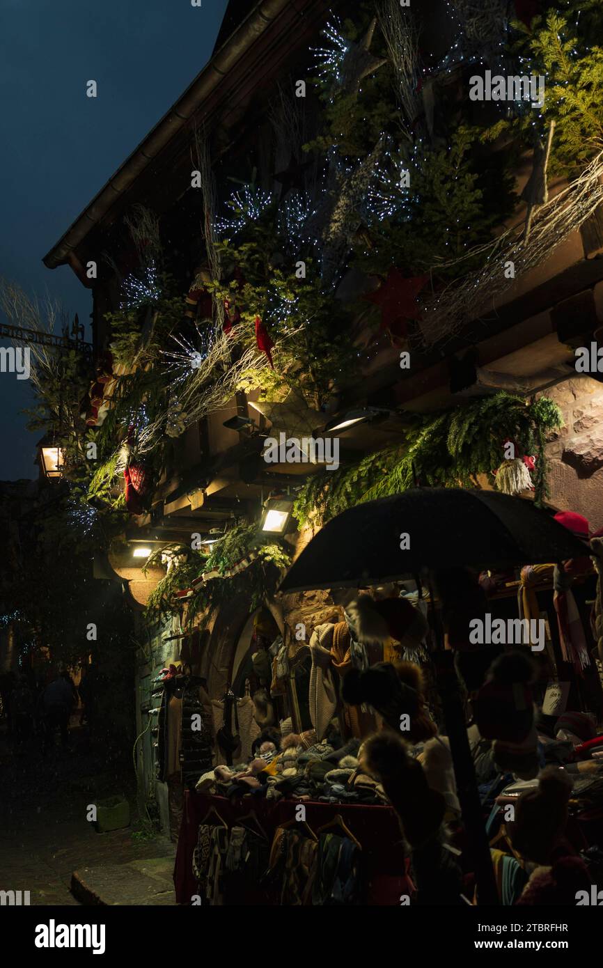 Decorated clothes stall in riquewihr hi-res stock photography and ...