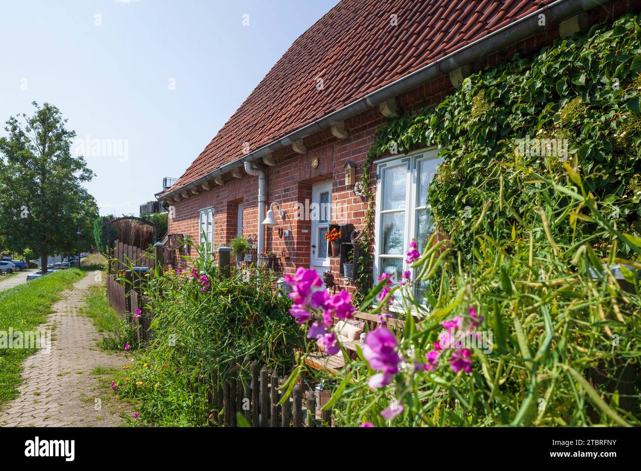 Old residential building on the luhe hi-res stock photography and ...