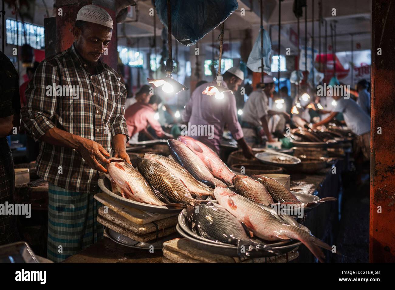 Daily life at the major fish market in Sylhet Bangladesh Stock Photo - Alamy