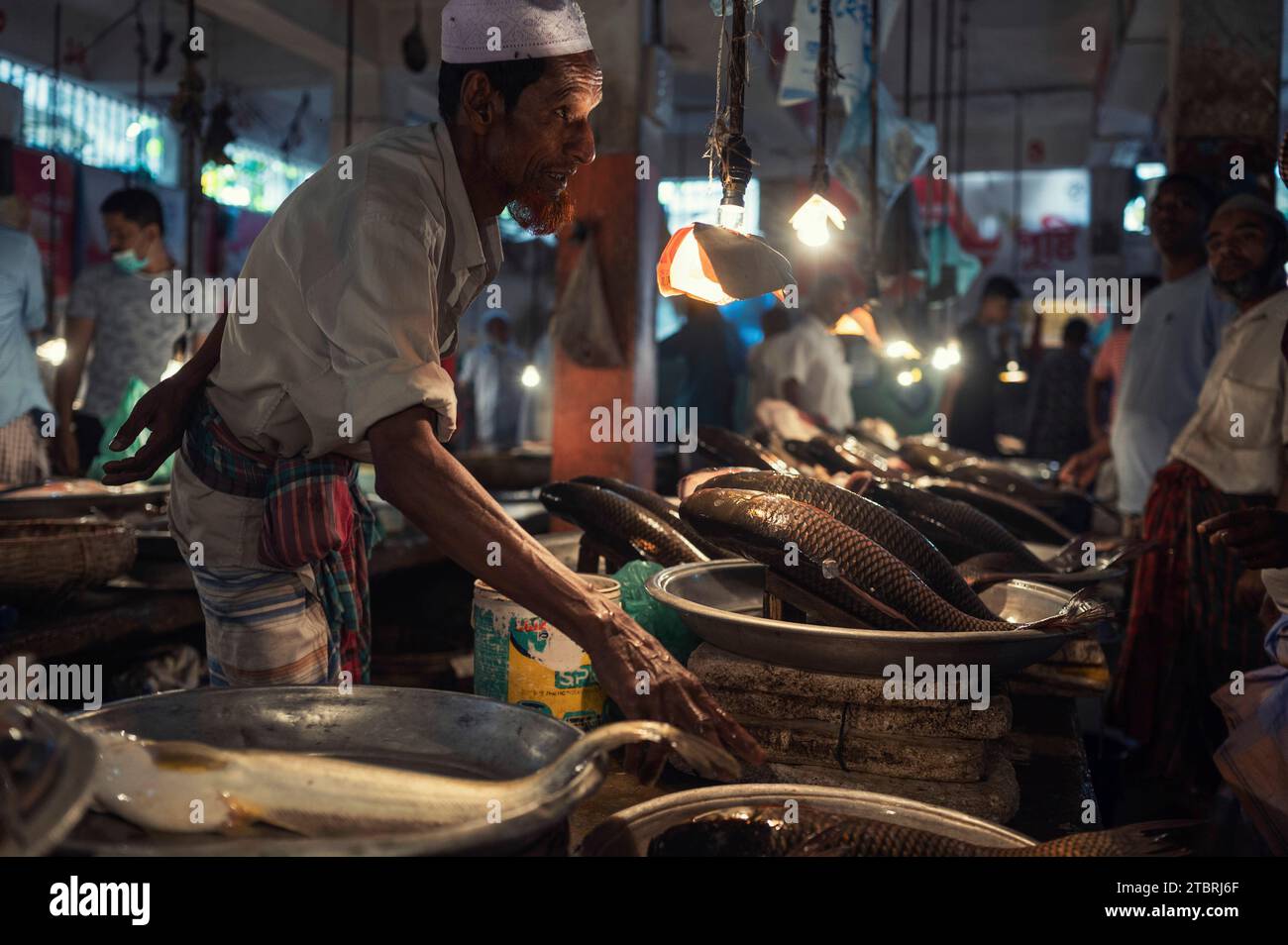 Daily life at the major fish market in Sylhet Bangladesh Stock Photo - Alamy