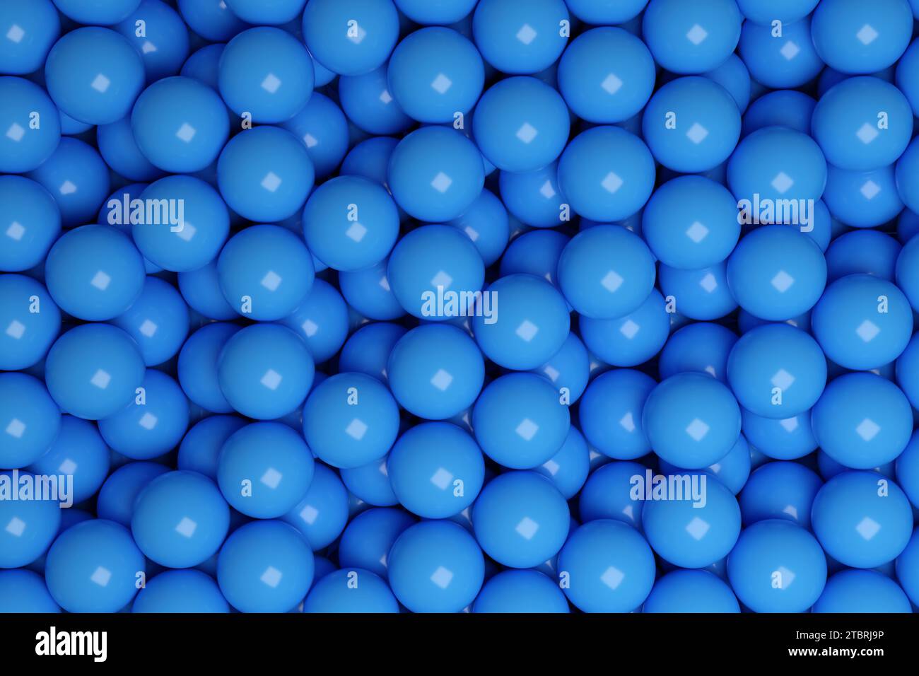 Blue balls background. 3d illustration Stock Photo - Alamy