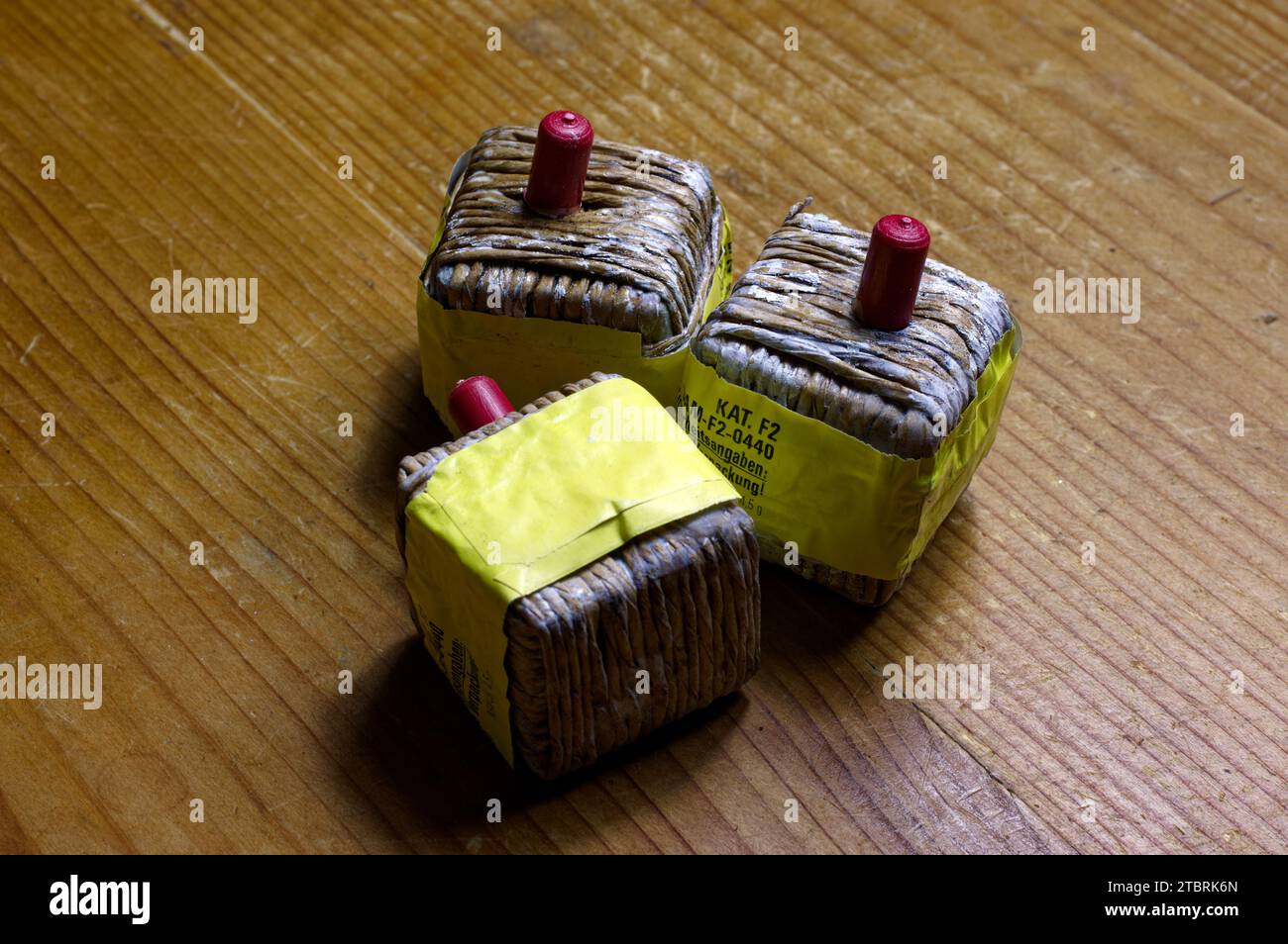 Turn of the year, New Year's Eve: fireworks, three cannon blasts Stock ...
