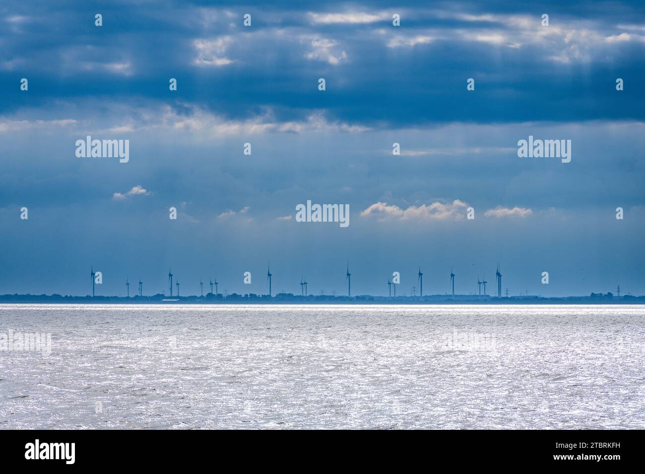 Germany, Lower Saxony, East Frisia, Wilhelmshaven, South Beach, View of ...