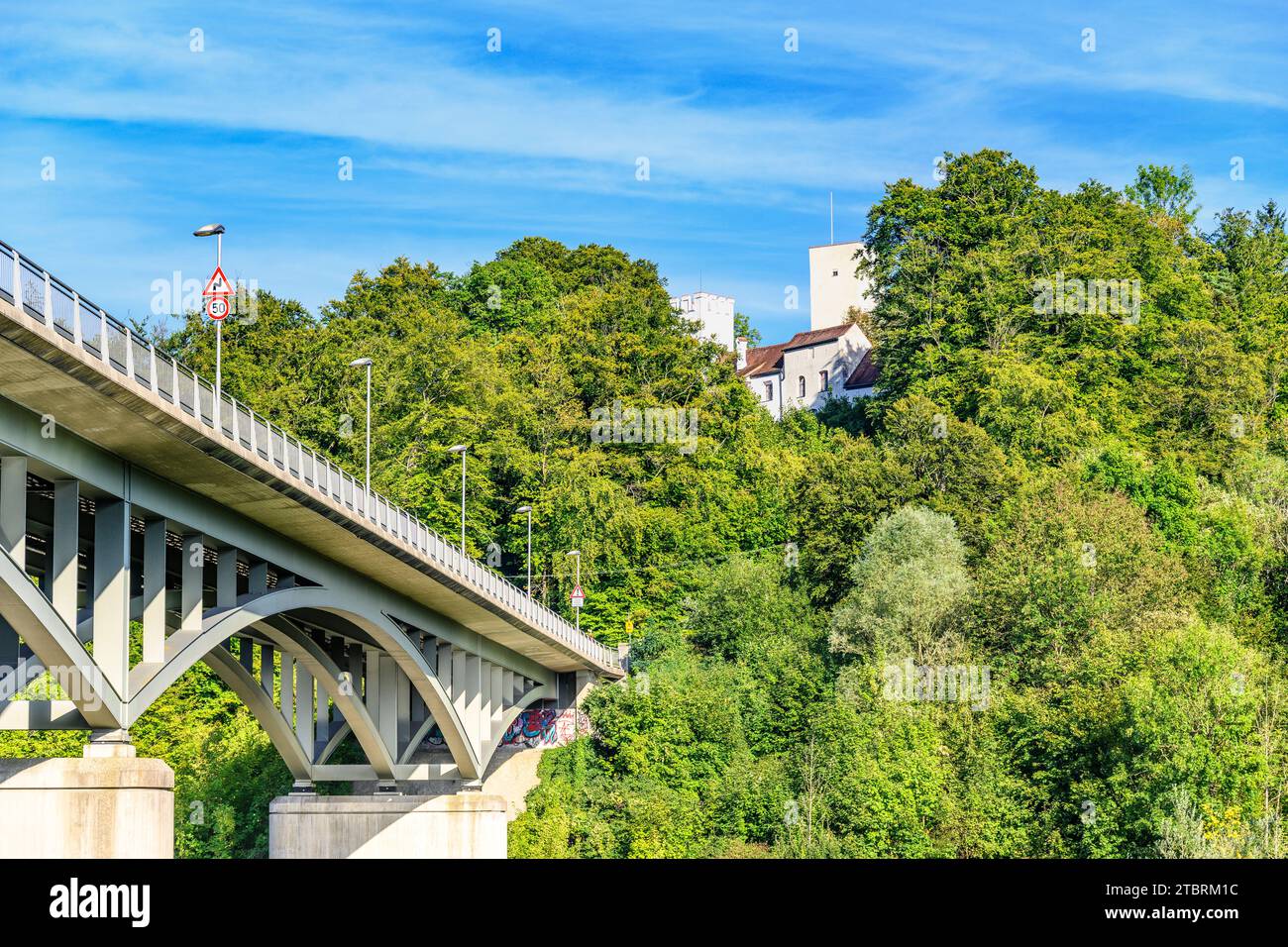 Germany, Bavaria, District of Munich, Grünwald, Isar Valley, Grünwald ...