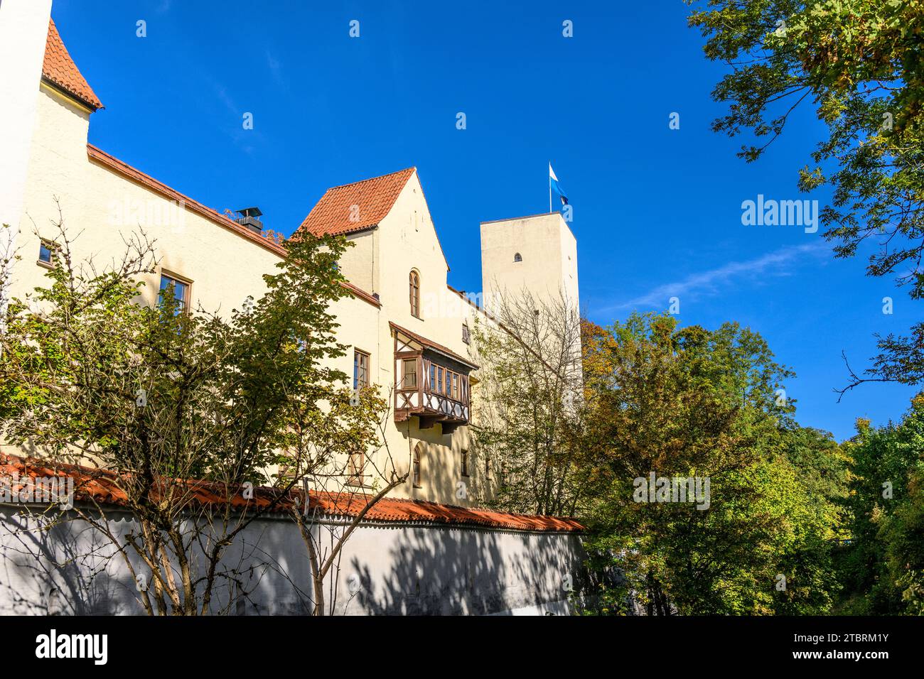 Germany, Bavaria, District of Munich, Grünwald, Grünwald Castle Stock ...