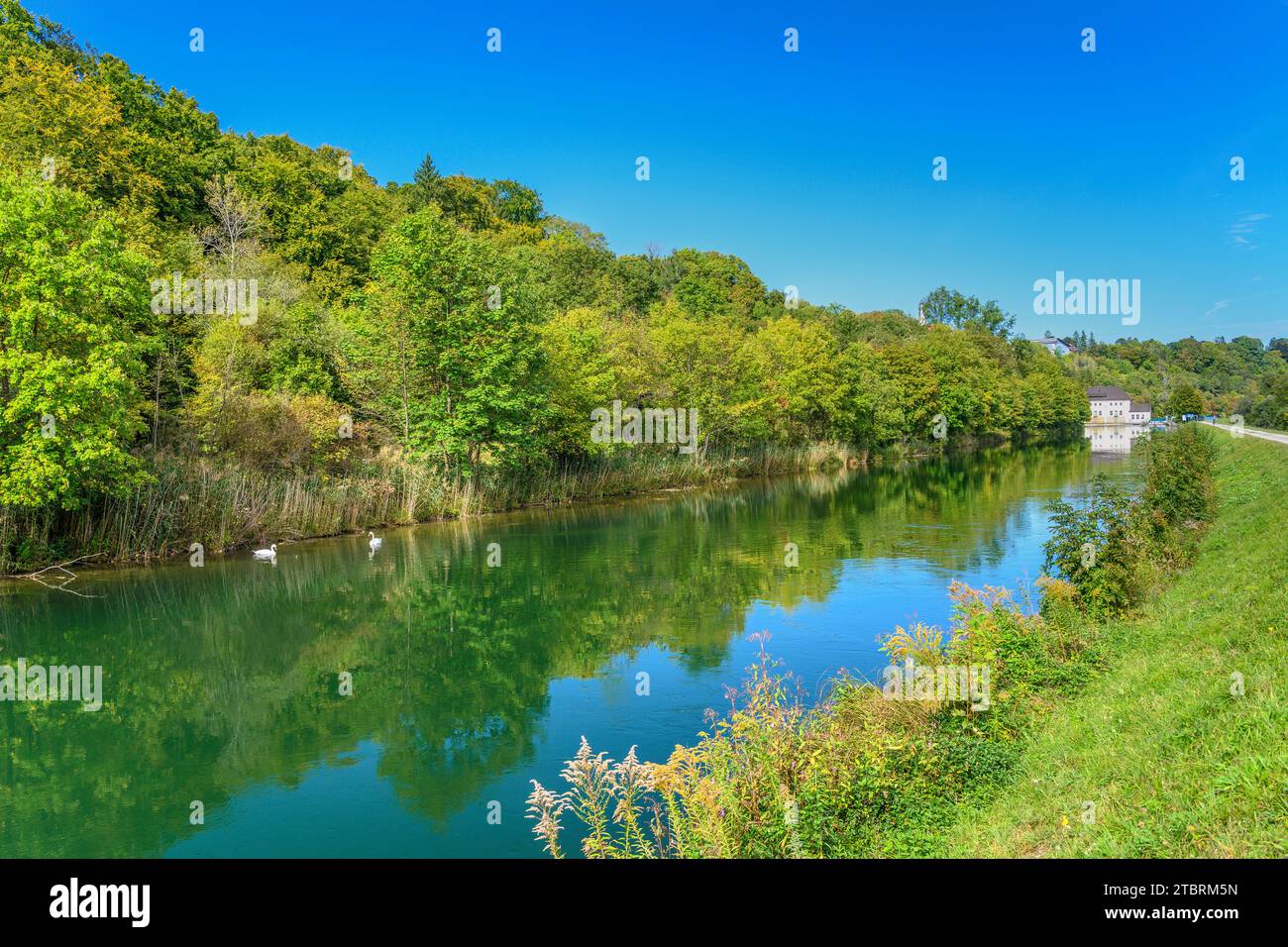 Germany, Bavaria, District of Munich, Pullach im Isartal, Isarwerkkanal ...