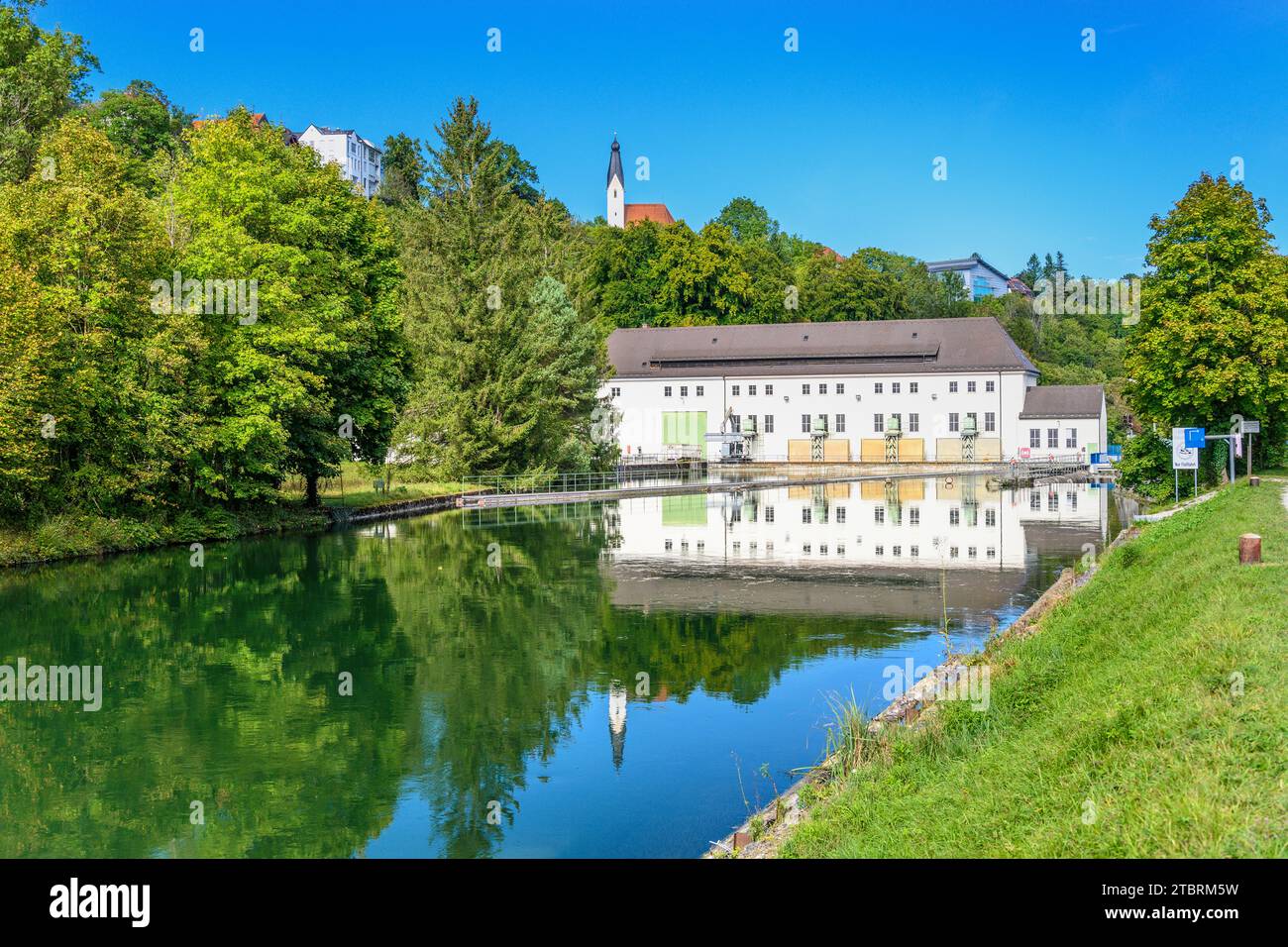 Germany, Bavaria, District of Munich, Pullach im Isartal, Isarwerkkanal ...