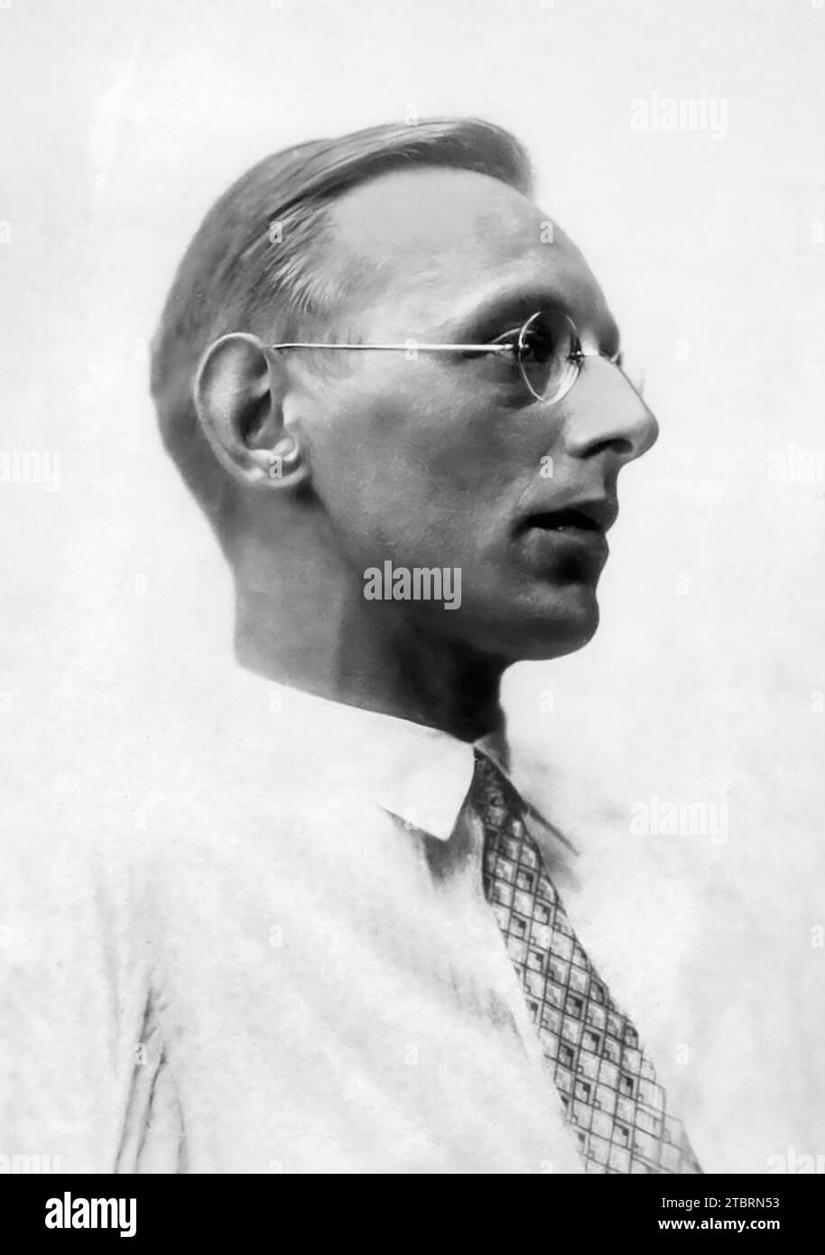 Carl Orff. Portrait of the German composer and music educator, Carl ...