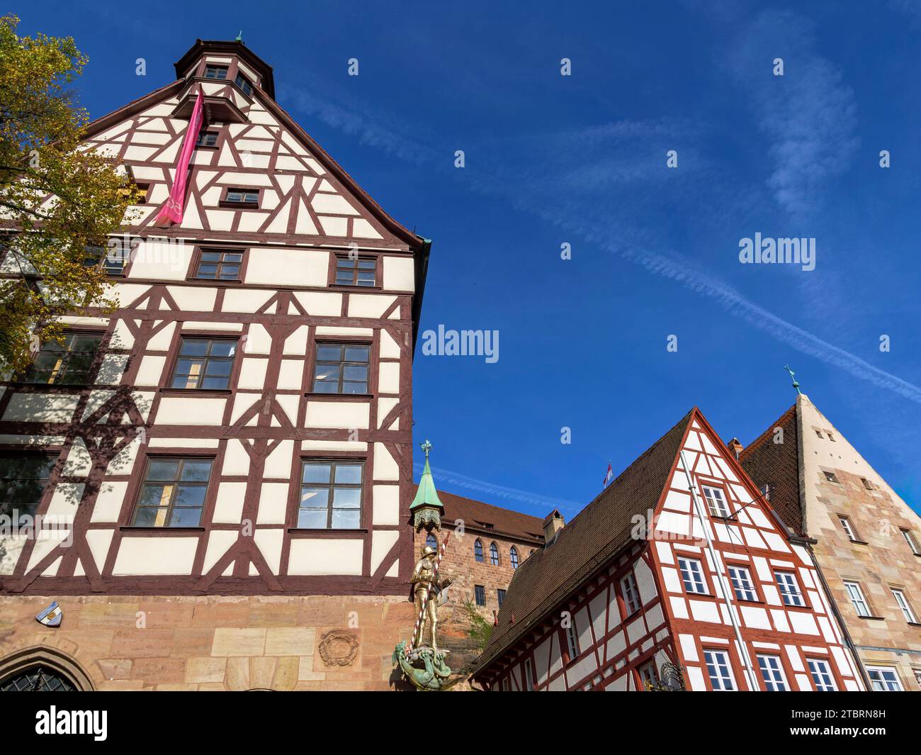 Pilatushaus, half-timbered house below the Imperial Castle near the ...