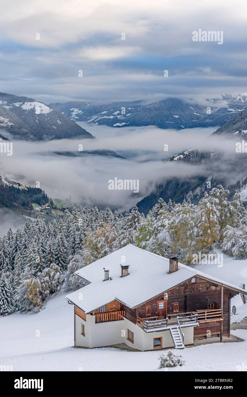 Tipical tyrolean house, Europe, Italy, Trentino South Tyrol, Bolzano ...