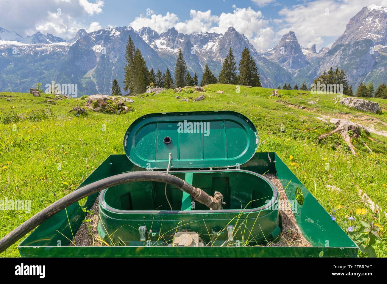 refueling of LPG gas in an underground tank at a structure located in ...
