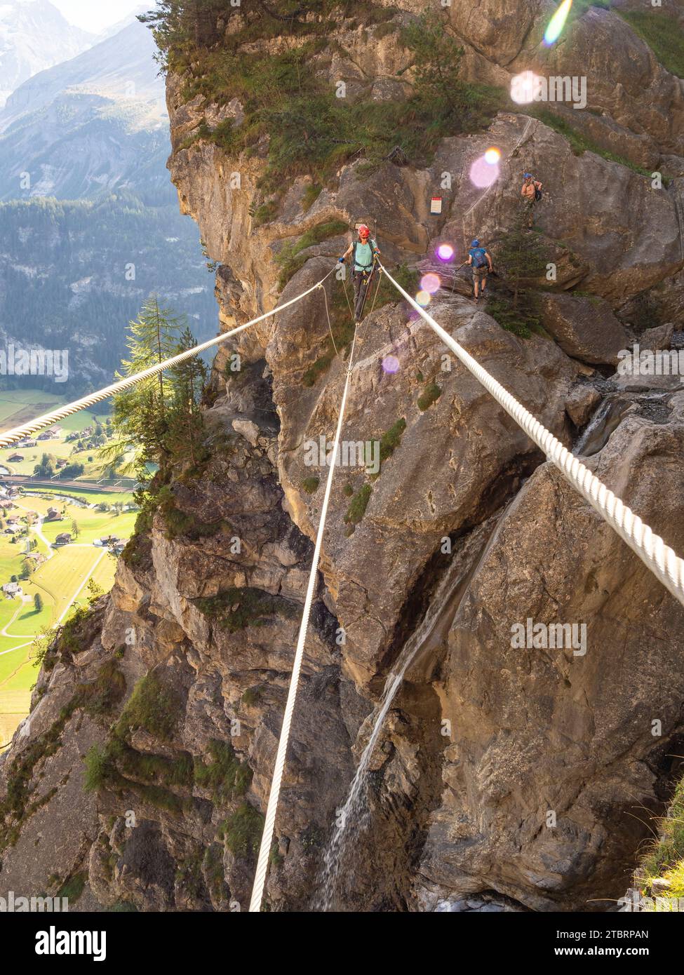 The scenic and very spectacular Allmenalp via ferrata runs through a ...