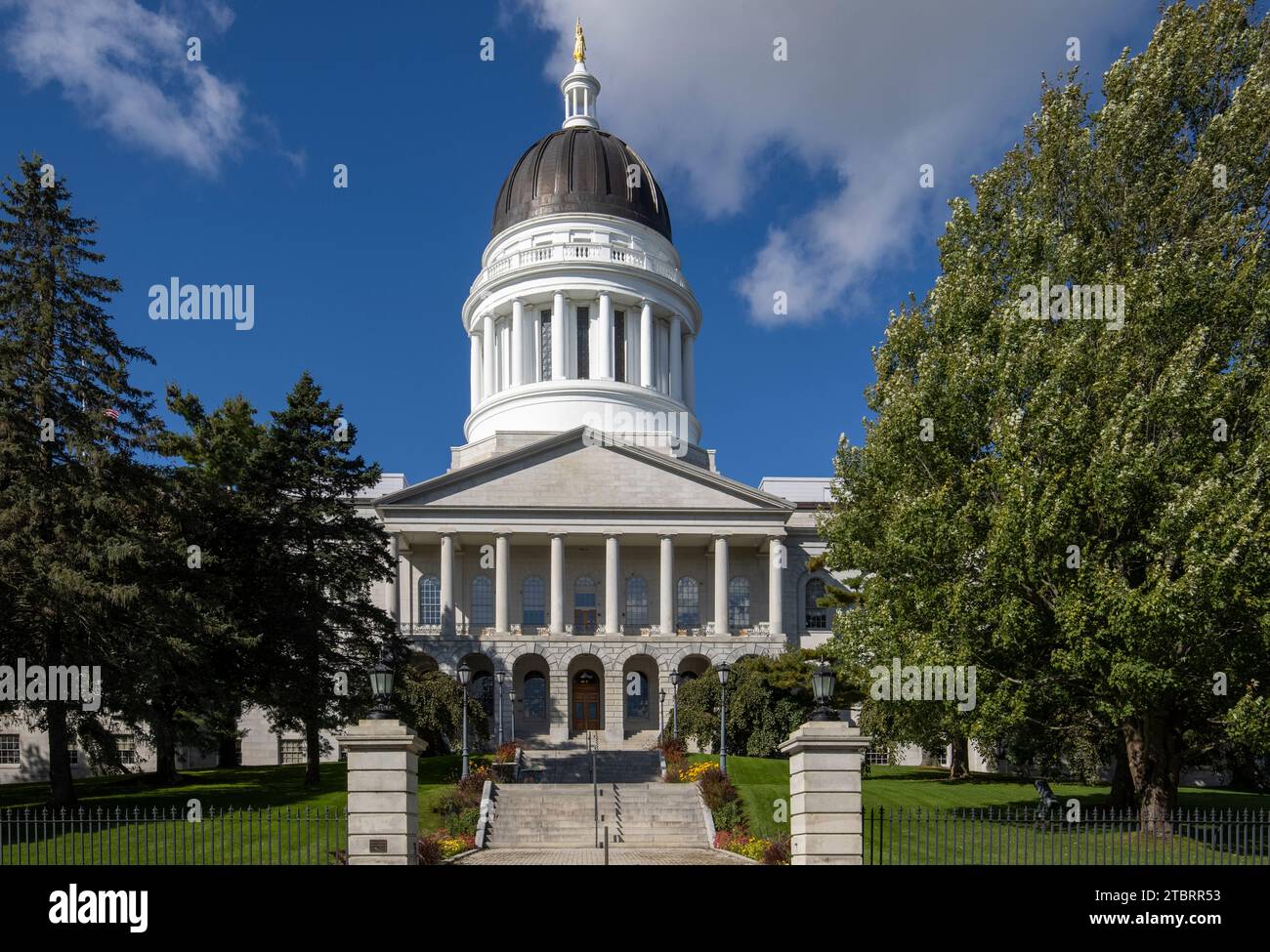 The Maine State House in Augusta, Maine, is the state capitol of the ...
