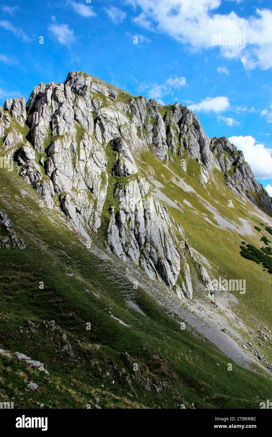 View to the Torkopf 2014m, in front of a white-blue sky, dream tour ...