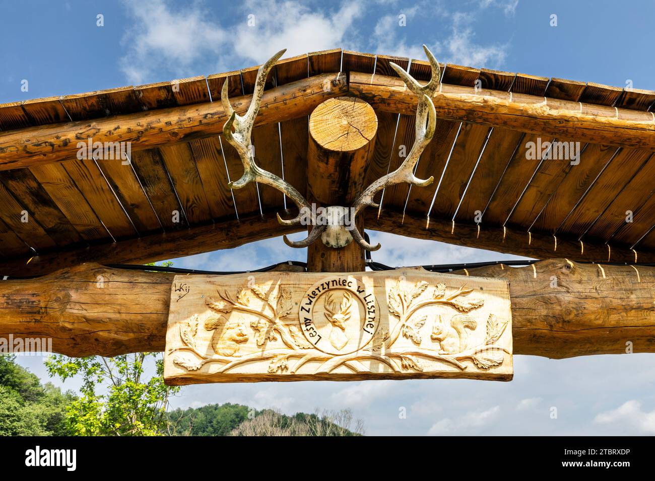 Lesny zwierzyniec liszna forest zoo in liszna hi-res stock photography ...