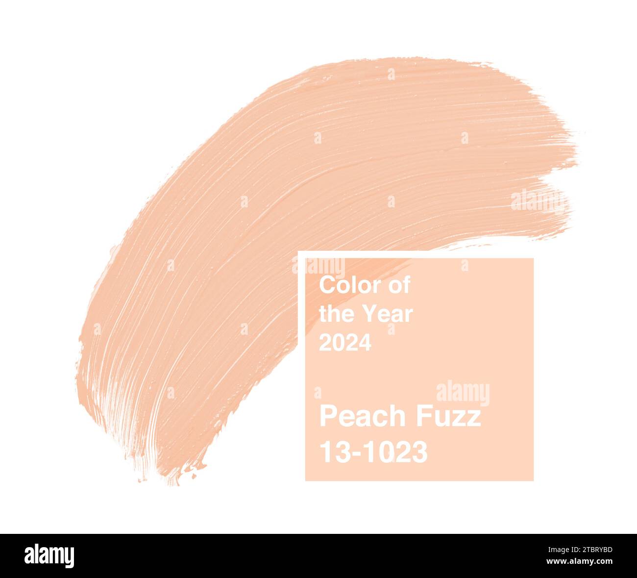 Cosmetic stains of Peach fuzz color of the Year 2024 Stock Photo - Alamy
