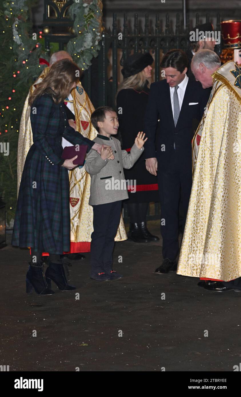 (left to right) Princess Beatrice, Christopher Woolf and Edoardo ...