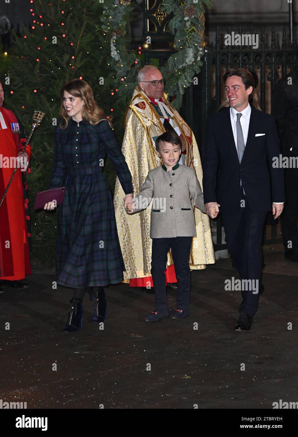 (left to right) Princess Beatrice, Christopher Woolf and Edoardo ...