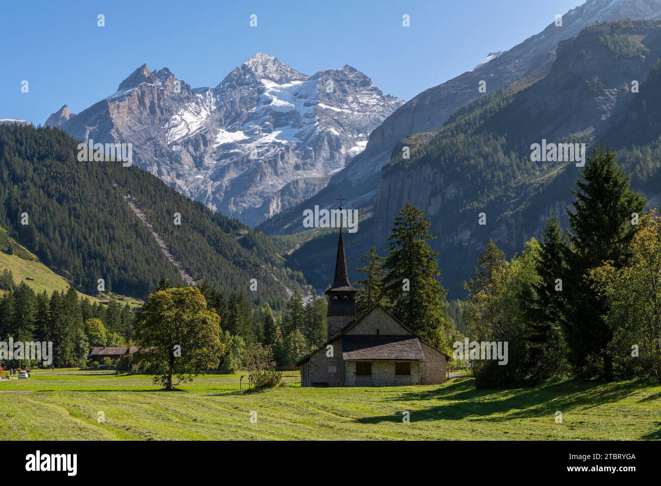 St. Mary's Church in Kandersteg Stock Photo - Alamy