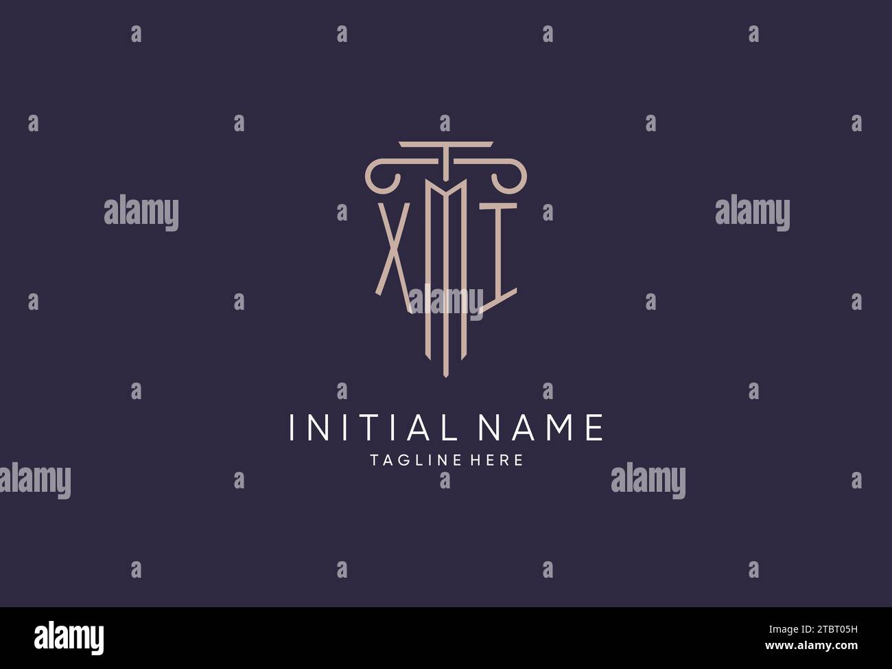XI logo initial pillar design with luxury modern style best design for ...