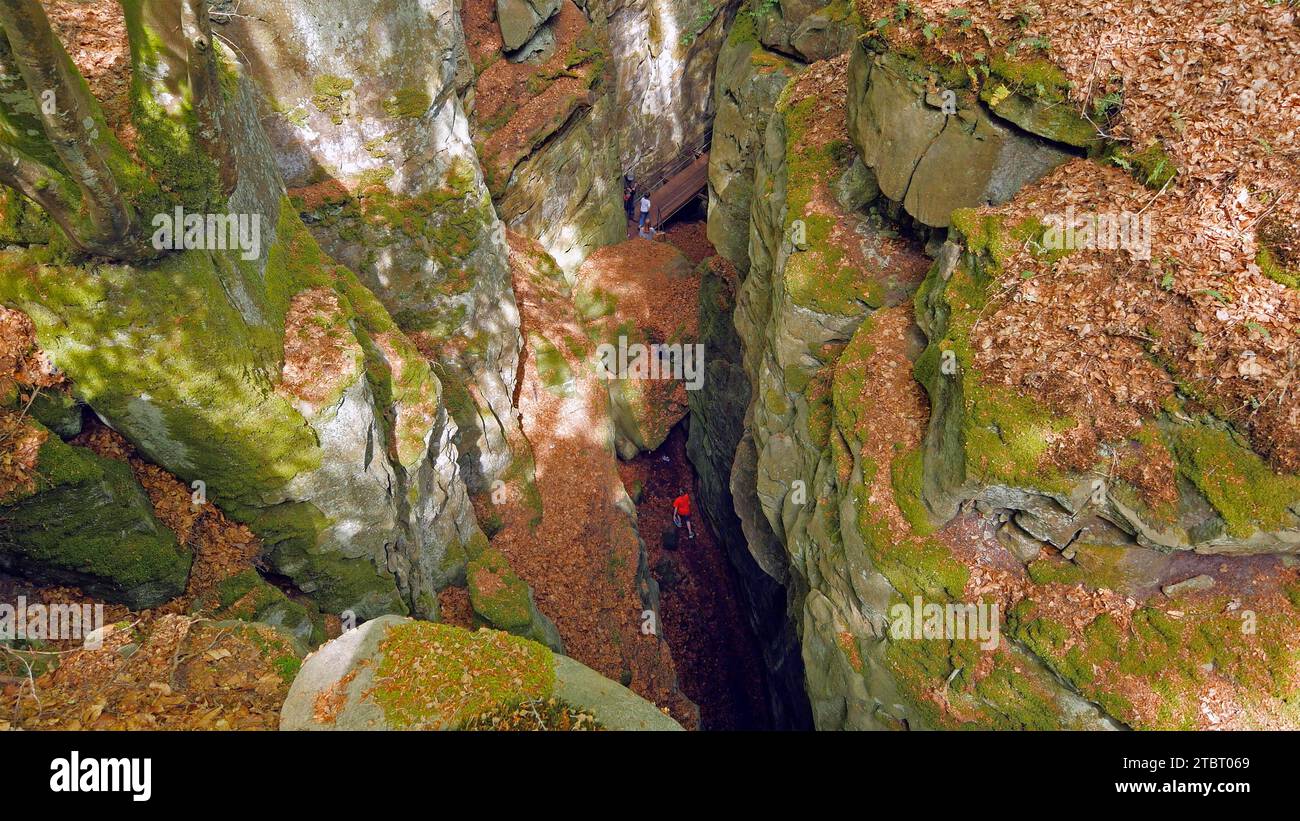 Devil's Gorge on the Ferschweiler Plateau, Southern Eifel Nature Park ...