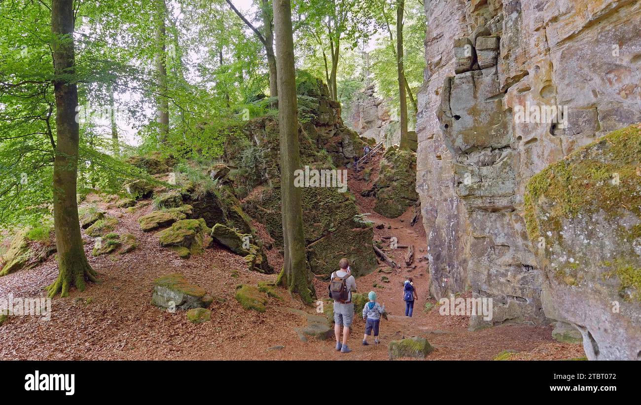 Devil's Gorge on the Ferschweiler Plateau, Southern Eifel Nature Park ...