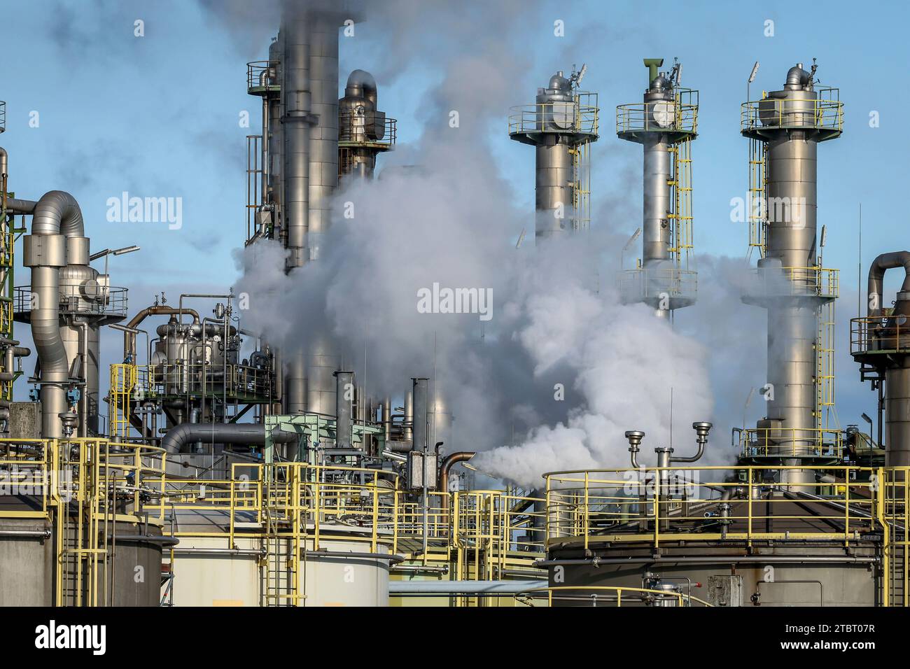 Industrial plant in the chemical park, OQ Chemicals plant Ruhrchemie ...