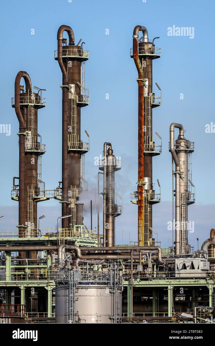 Industrial plant in the chemical park, OQ Chemicals plant Ruhrchemie ...