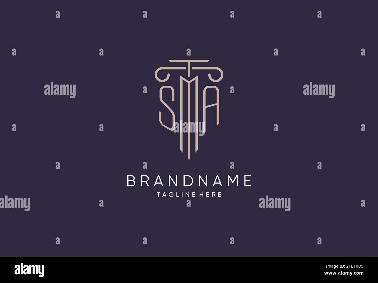 SA logo initial pillar design with luxury modern style best design for legal firm design ideas ...
