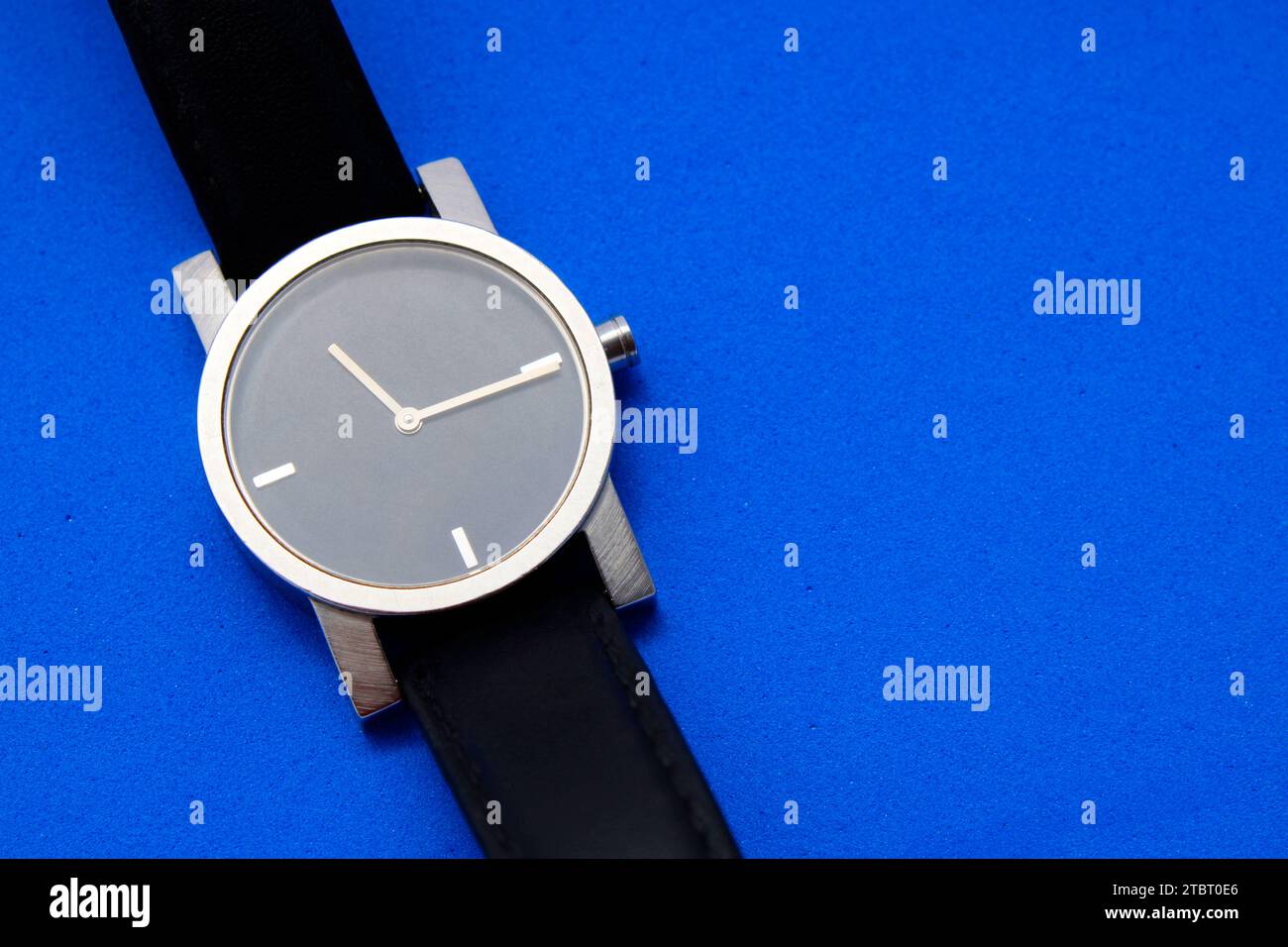 Black leather wristwatch hi-res stock photography and images - Alamy