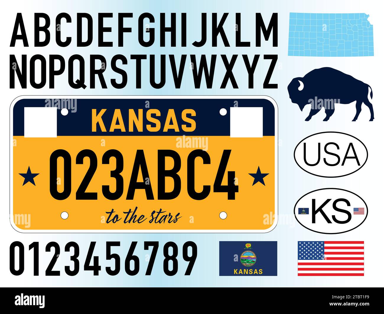 2024 numbers Stock Vector Images - Alamy