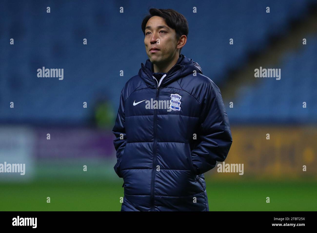 Koji Miyoshi #11 of Birmingham City arrives ahead of the Sky Bet ...
