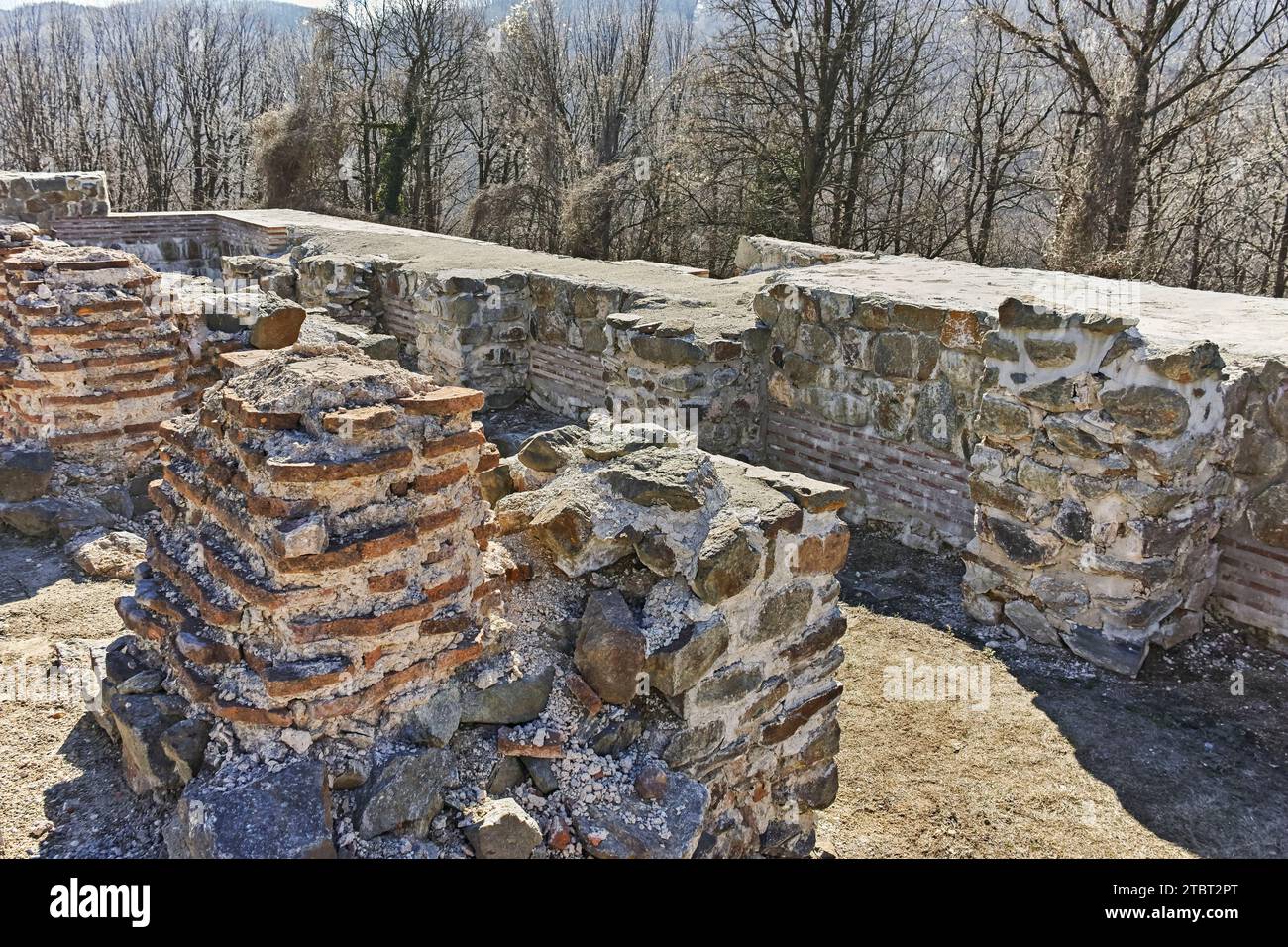 Ruins of Ancient Roman fortress The Trajan's Gate, Sofia Region ...