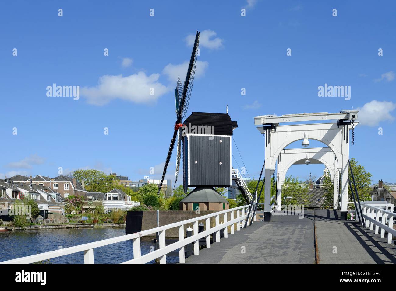 Bridge windmill leiden netherlands hi-res stock photography and images ...