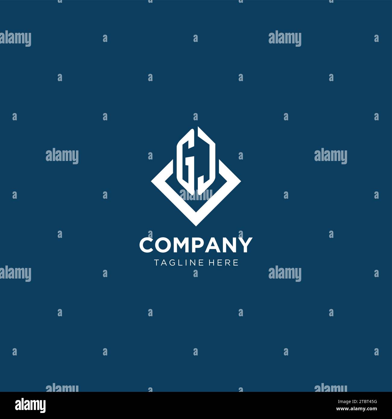 Initial gj logo hi-res stock photography and images - Alamy