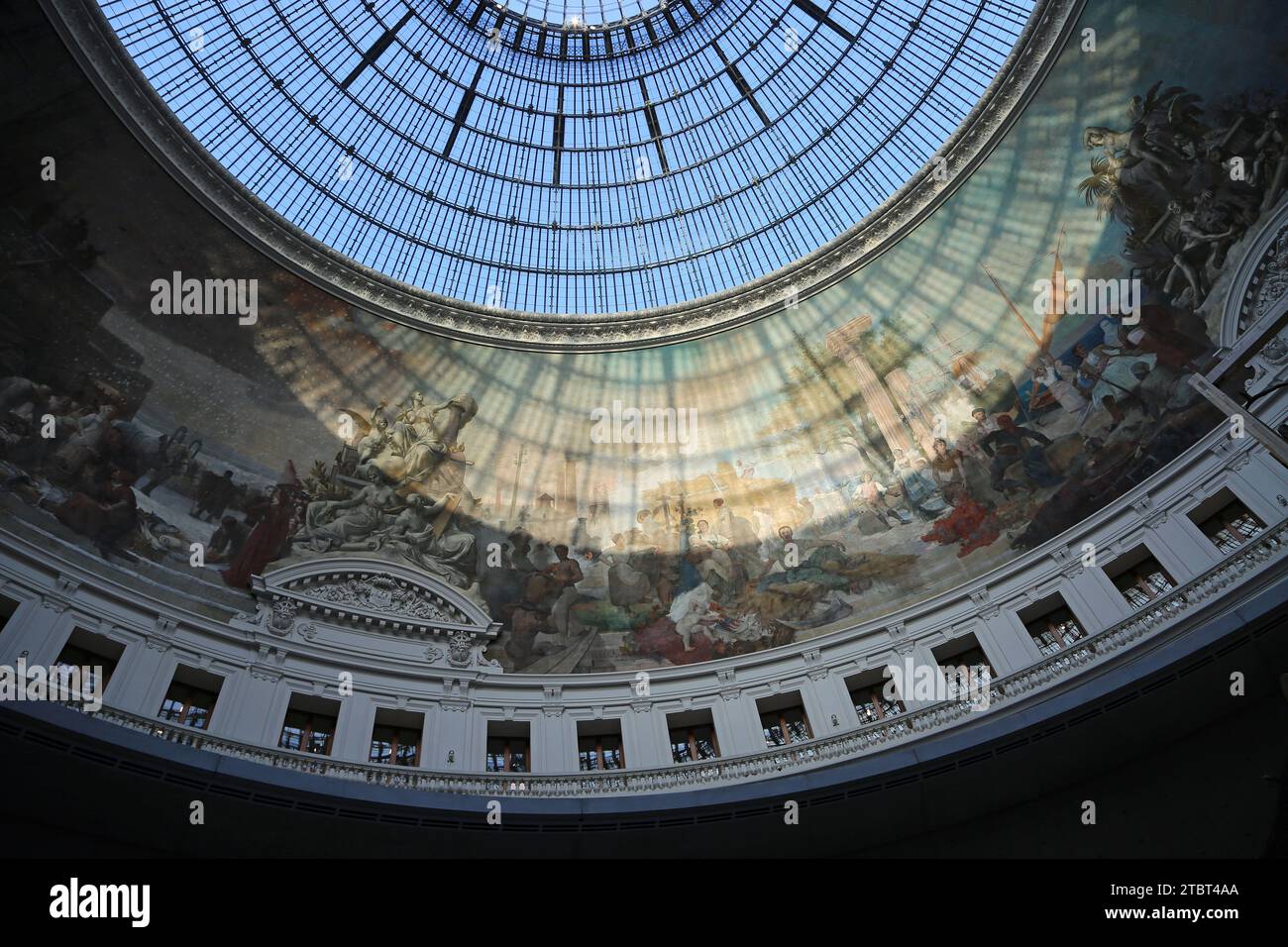 Sunset in rotunda of Bourse de Commerce, Paris, France Stock Photo - Alamy