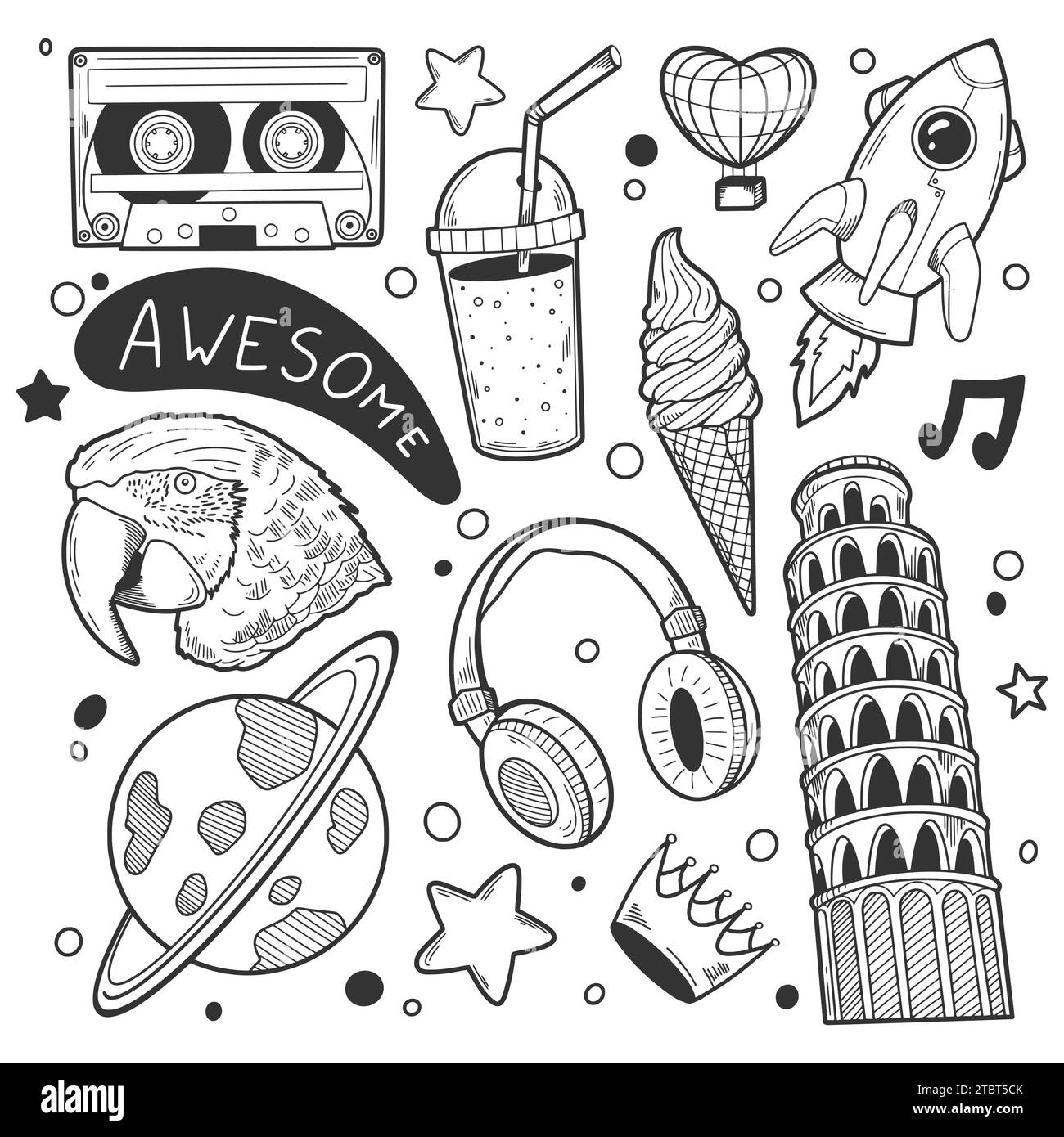 Cup headphones Black and White Stock Photos & Images - Alamy