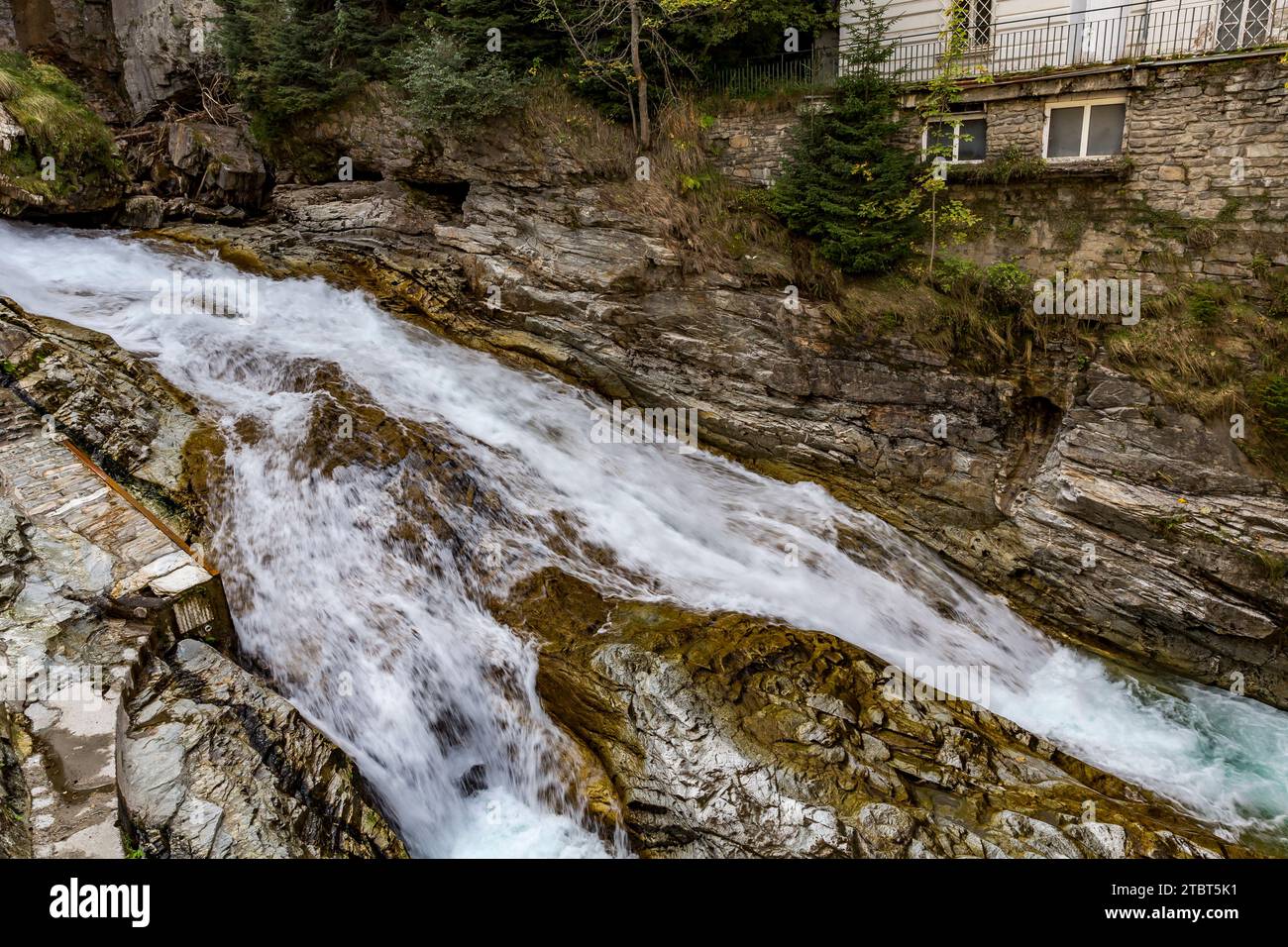 Gastein Waterfall, 340 m, Gasteiner Ache, Bad Gastein, Gastein Valley ...