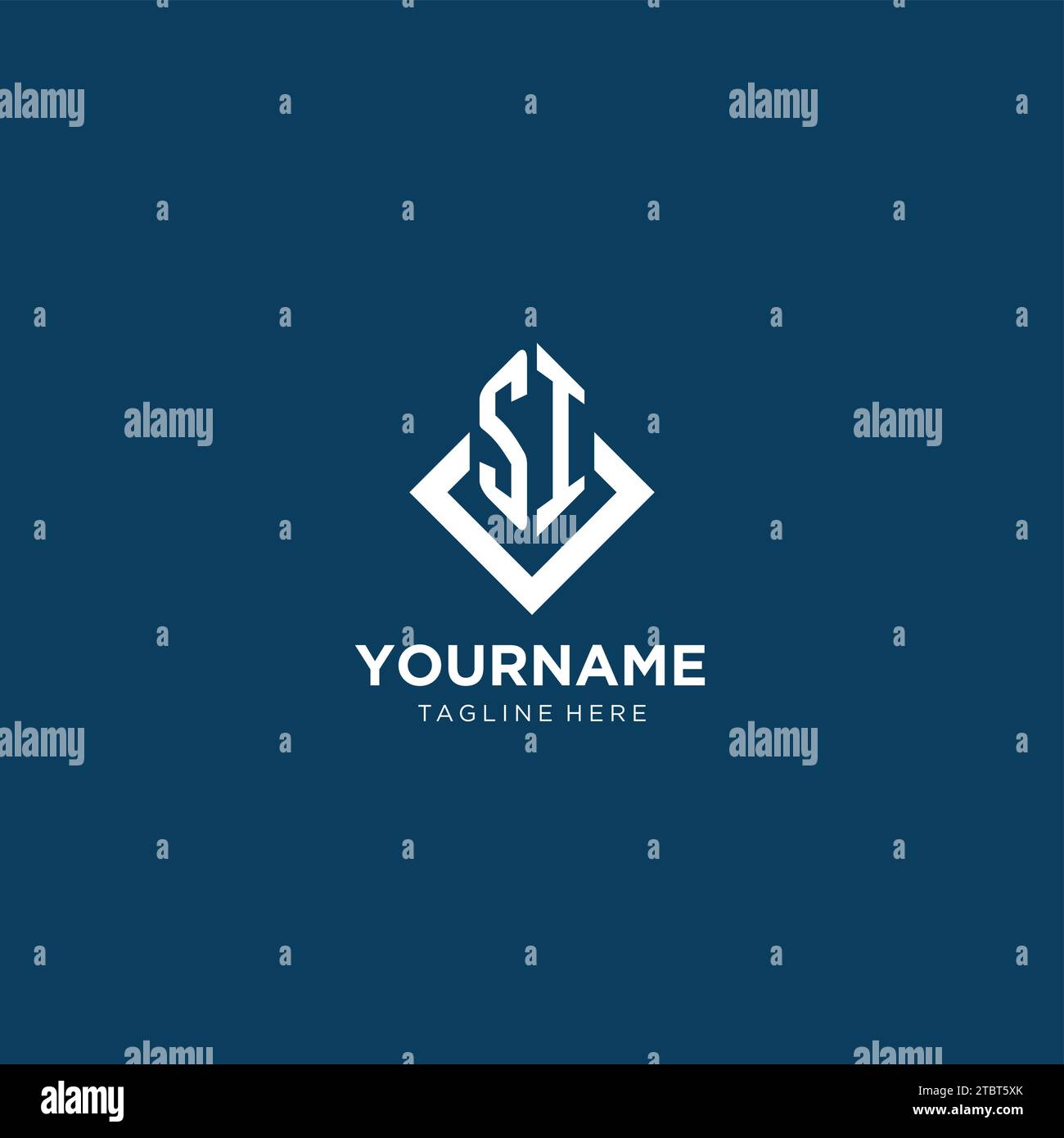Si minimal logo Stock Vector Images - Alamy